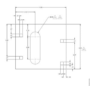 MASTER LIMIT CAM MOUNTING FLAT - 12GA | Peelle